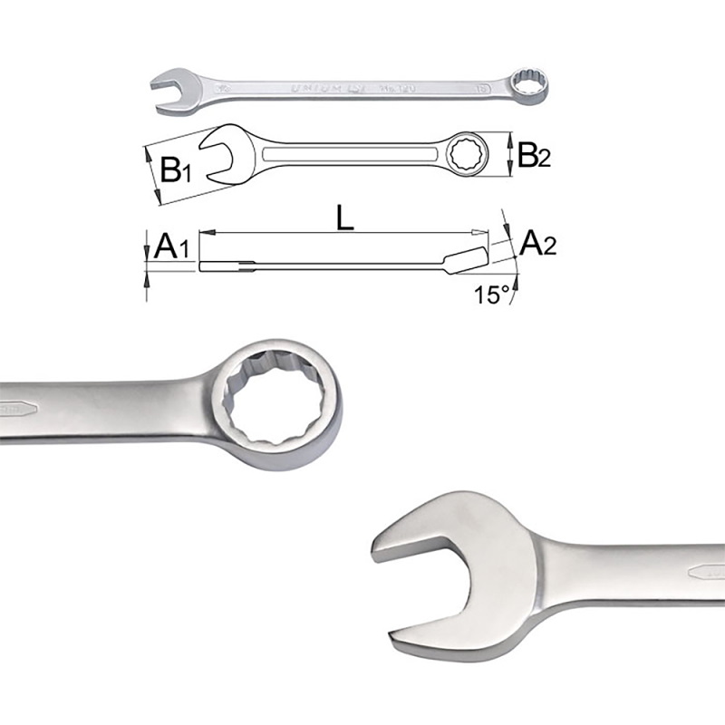 Ključevi okasto viljuskasti 6-22mm (8 kom) - 25223 - Gumatic