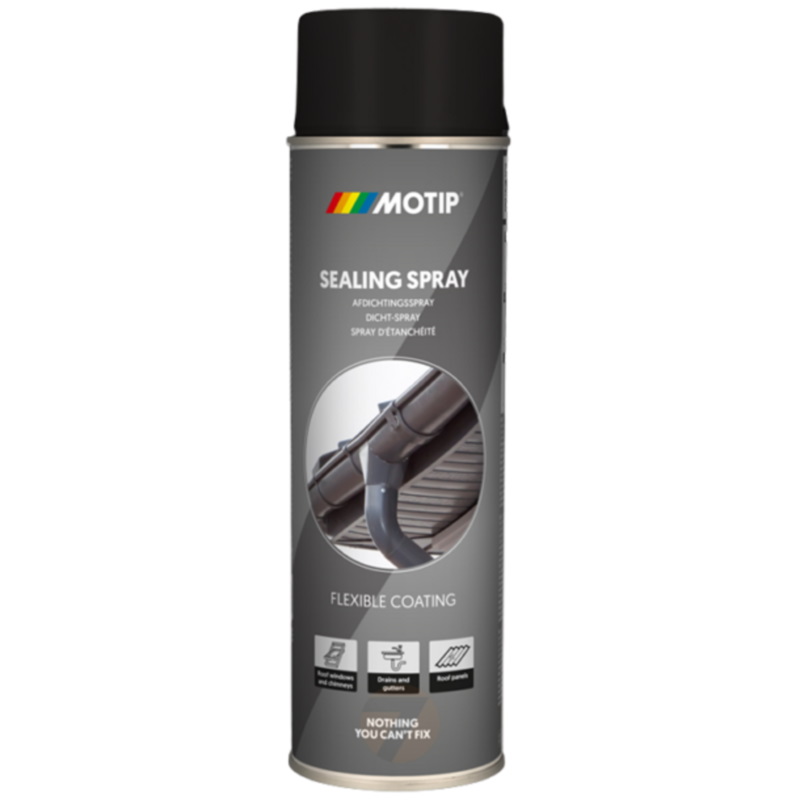 Guma zaptivni sprej Crni 500ml - Motip 07307 - Gumatic